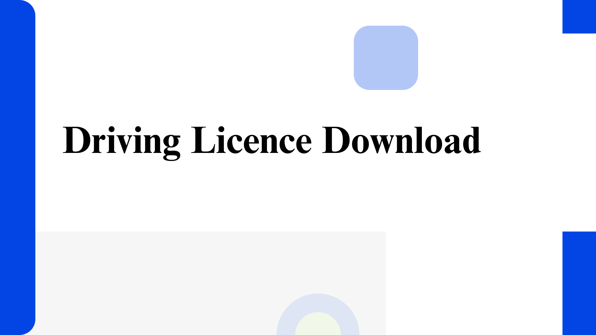Driving Licence Download - Driving Licence | Parivahan Sewa