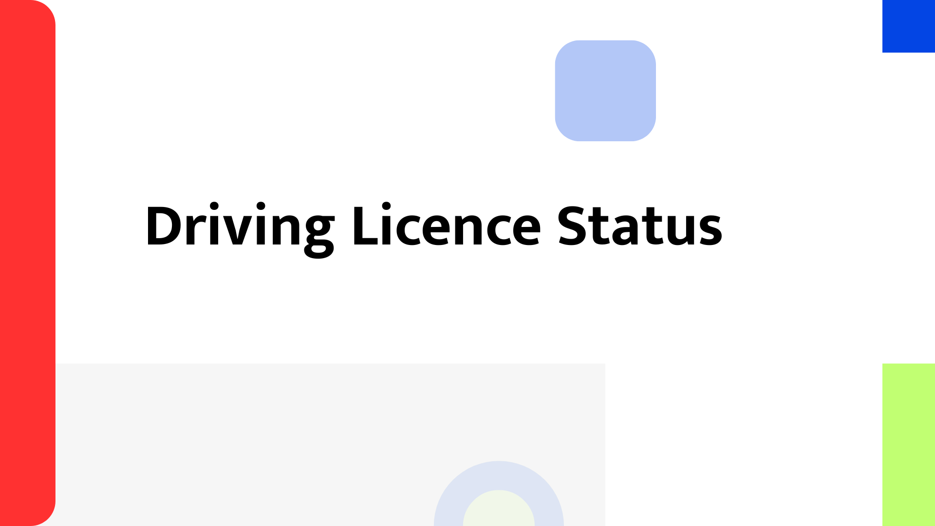 Driving Licence Status - Know Your Application Status
